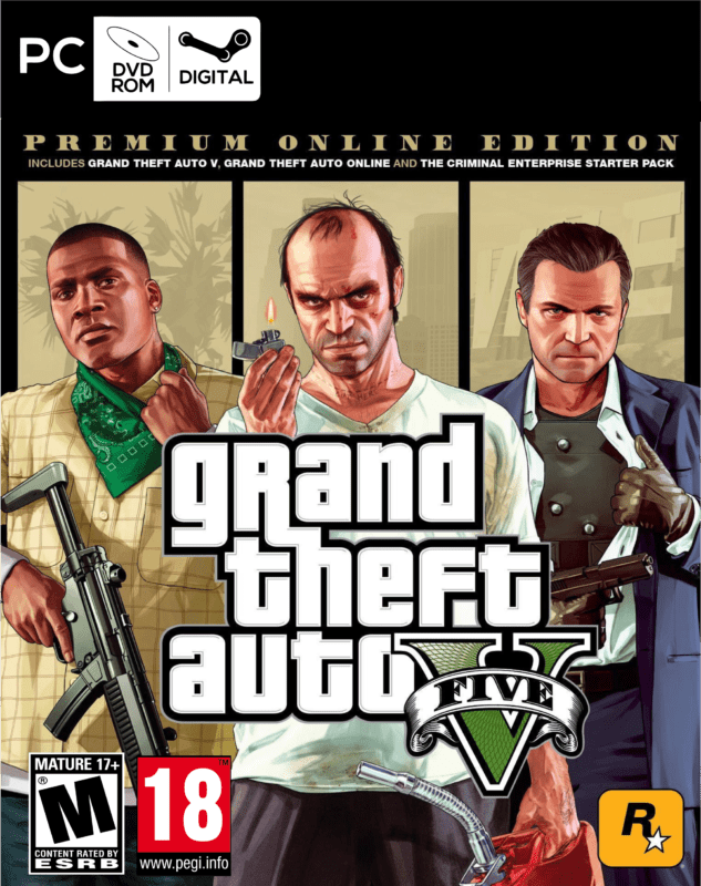 Grand Theft Auto V | Premium Online Edition (PC) - Rockstar Key ...